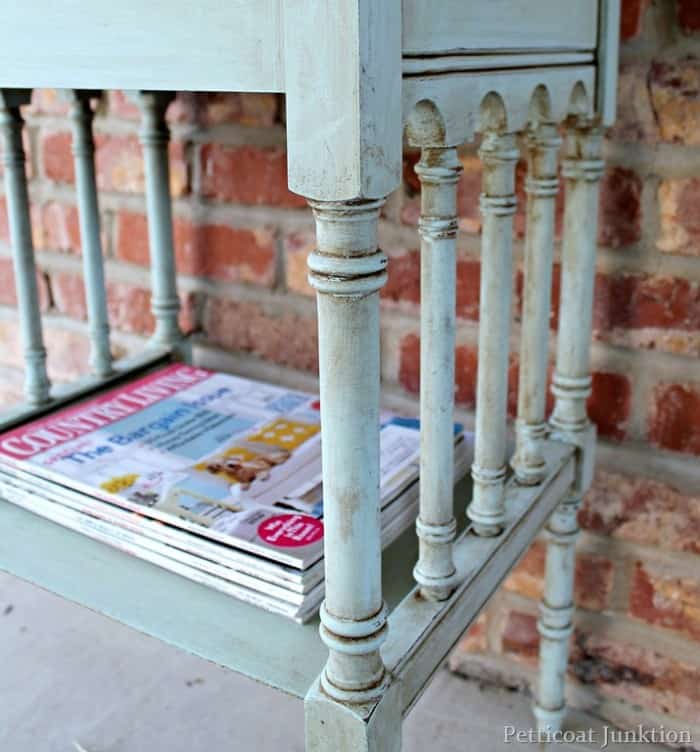 How to Antique Painted Wood Furniture - Petticoat Junktion