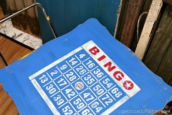 DIY Bingo Game Table - Petticoat Junktion