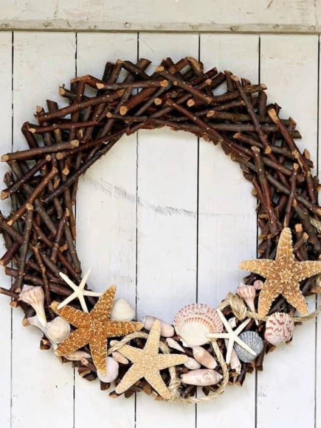 HOW TO MAKE A SEASHELL WREATH Story - Petticoat Junktion