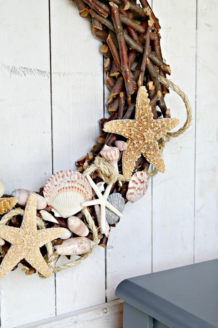 DIY Sisal Rope And Seashell Wreath Idea | Vacation Memories