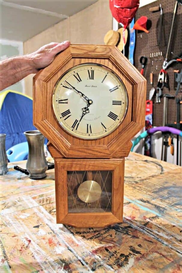 How To Paint A Wood Wall Clock - Petticoat Junktion