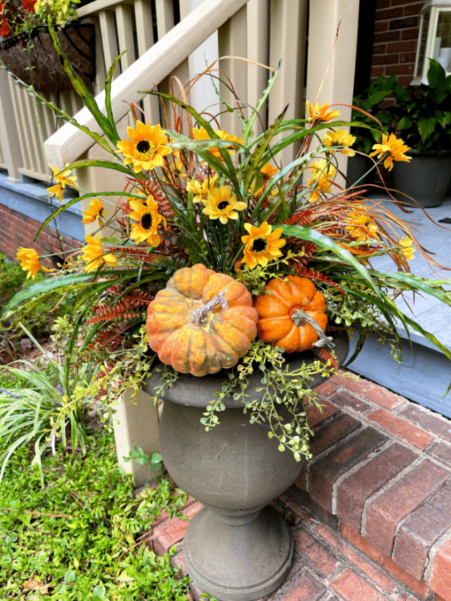13 Festive Fall Flower Pot Ideas You’ll Love! - Petticoat Junktion