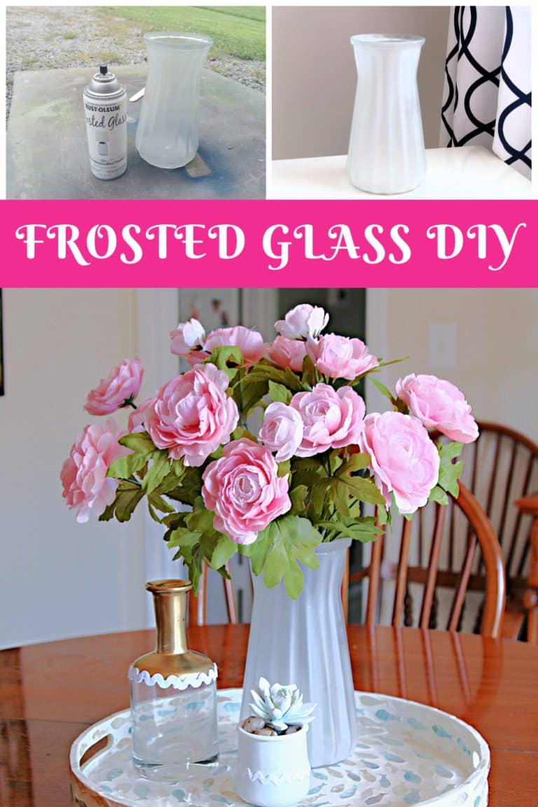 Fabulous Vase Makeover With Frosted Glass Spray Paint - Petticoat Junktion