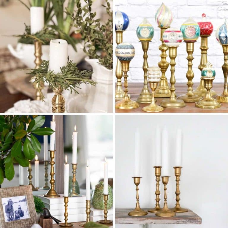 13 Elegant Ways to DIY Decor With Brass Candlesticks