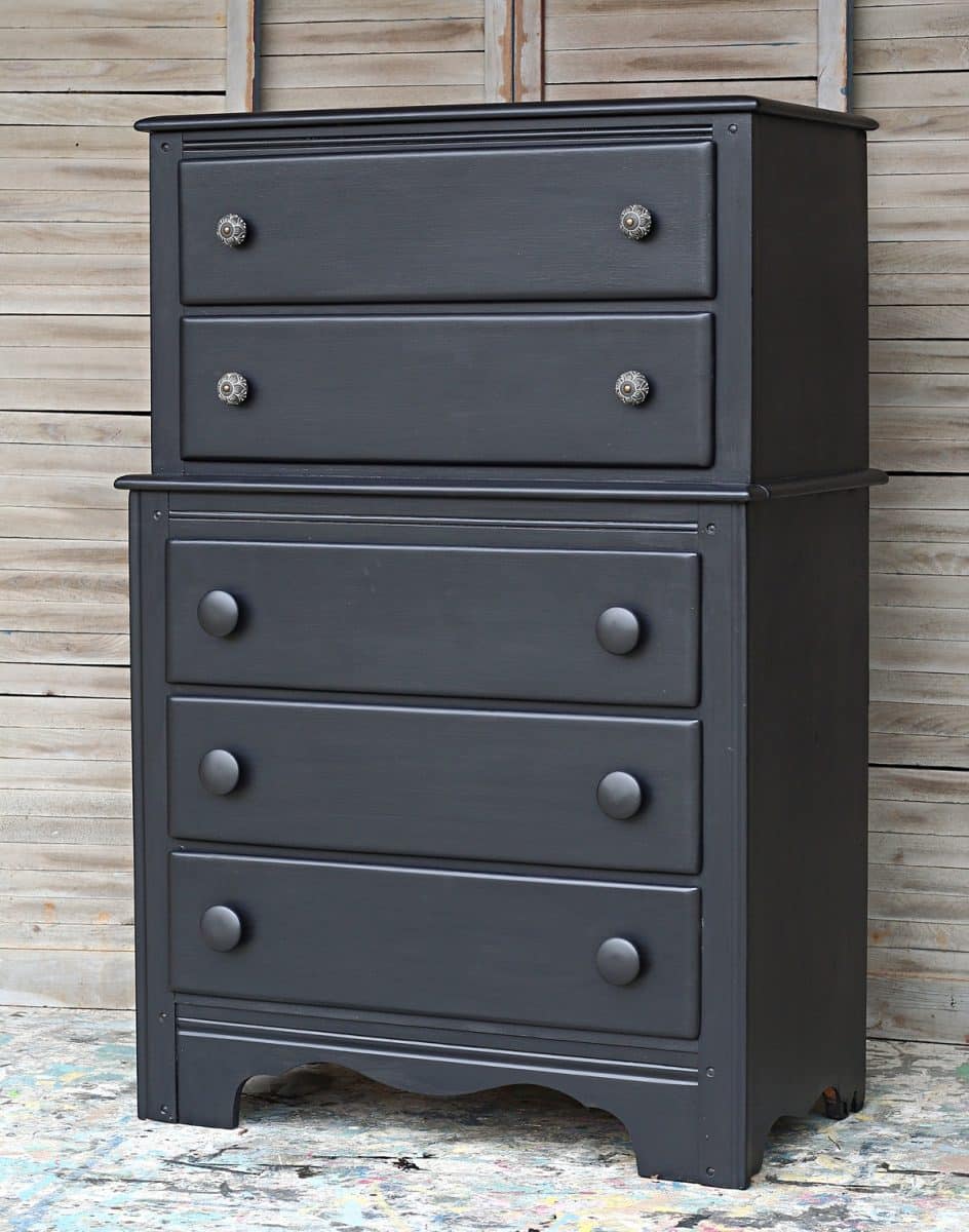 The Paint Fail And What Went Wrong: Black Dresser Makeover Fix ...
