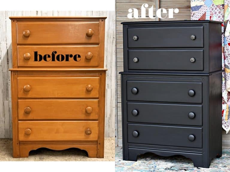 The Paint Fail And What Went Wrong: Black Dresser Makeover Fix ...